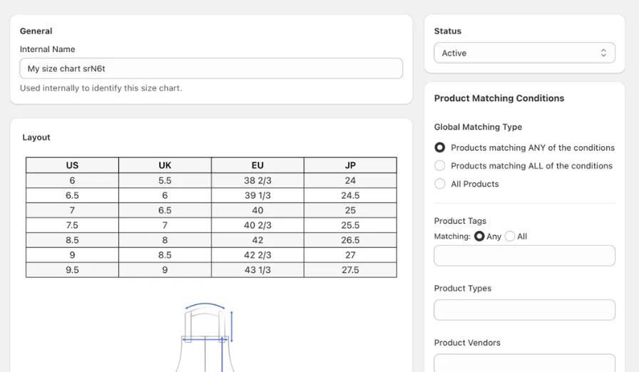 Retailed Size Chart - Djang0 – Developer